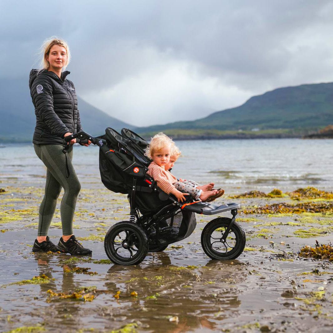 Nipper V5 Double Pushchair: Free Rain Cover & Basket – Out n About